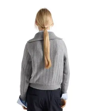 Prada Re-cashmere Polo Sweater