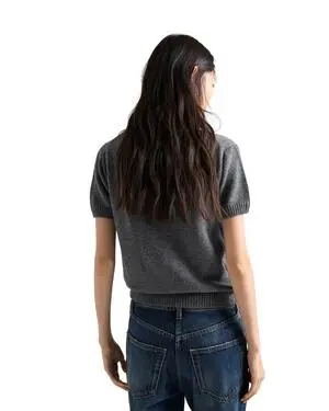Prada Short-sleeved Cashmere Sweater
