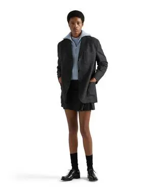 Prada Re-wool Single-breasted Jacket