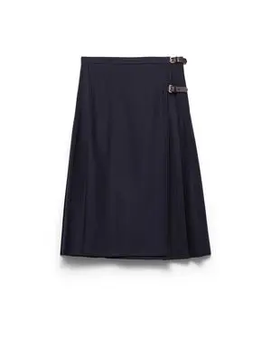 Prada Re-wool Midi Skirt