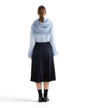 Prada Re-wool Midi Skirt
