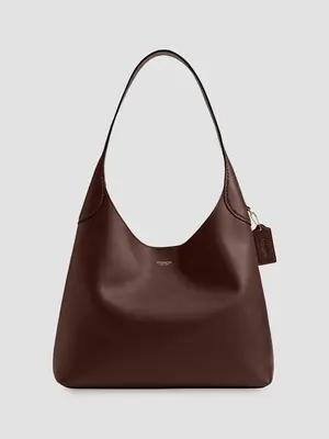 COACH Brooklyn Leather Shoulder Bag - Maple