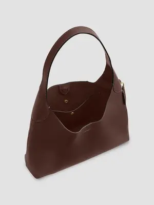 COACH Brooklyn Leather Shoulder Bag - Maple