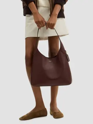 COACH Brooklyn Leather Shoulder Bag - Maple