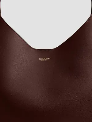 COACH Brooklyn Leather Shoulder Bag - Maple