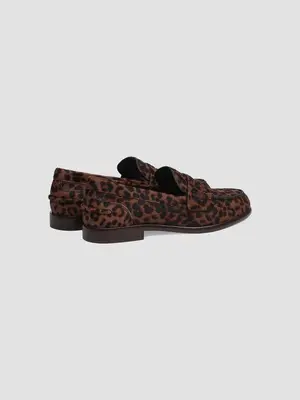 Rag & Bone Carter Printed Calf Hair Penny Loafers