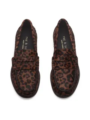 Rag & Bone Carter Printed Calf Hair Penny Loafers