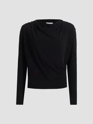 Vince Jersey Cowlneck Top