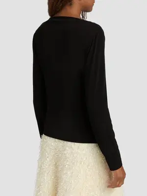 Vince Jersey Cowlneck Top
