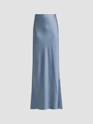 Vince Satin Maxi Slip Skirt