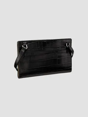 TOTEME Belted Croco-embossed Leather Crossbody Bag