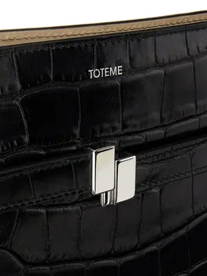 TOTEME Belted Croco-embossed Leather Crossbody Bag