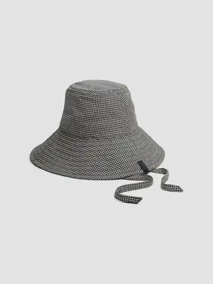 Rag & Bone Harper Sun Hat - Black Gingham