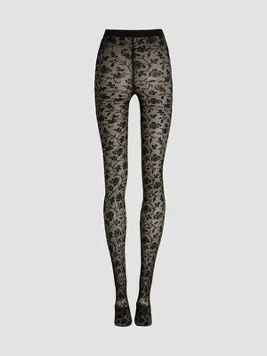 Wolford Rose Tights - Black
