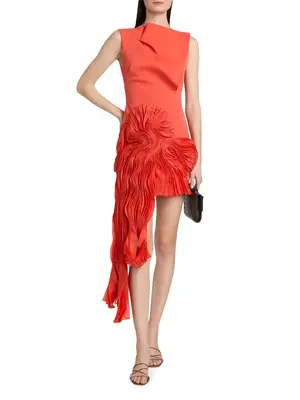 Acler Forever Young Aberleigh Organza-drape Minidress
