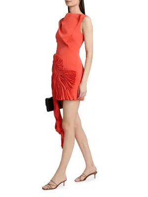 Acler Forever Young Aberleigh Organza-drape Minidress