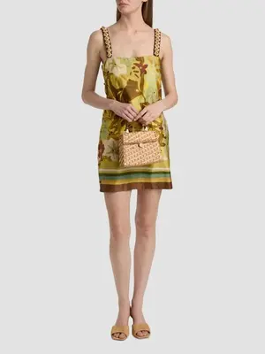 ALEMAIS Maxi Linen Beaded Minidress