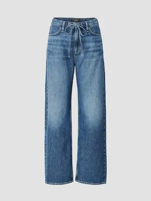 Rag & Bone Phoebe Drawstring Wide Leg Jeans - Floyd