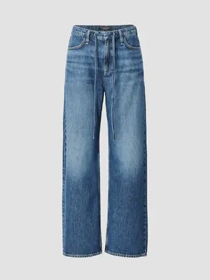 Rag & Bone Phoebe Drawstring Wide Leg Jeans - Floyd