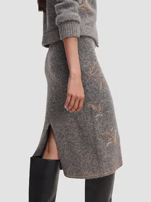 Rag & Bone Iris Beaded Midi Skirt