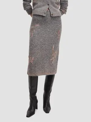 Rag & Bone Iris Beaded Midi Skirt
