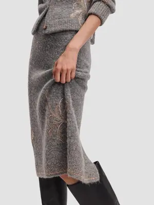 Rag & Bone Iris Beaded Midi Skirt