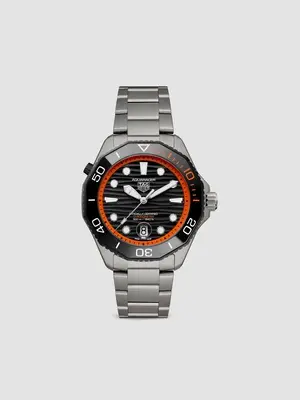 Tag Heuer Aquaracer Titanium Bracelet Watch/42mm - Orange