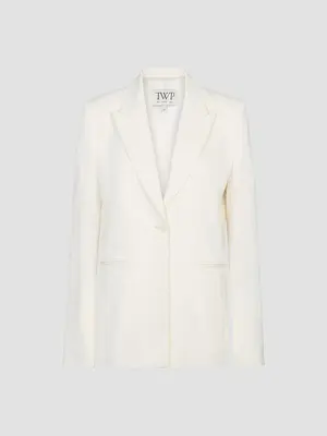 TWP Her Fit Linen-blend Blazer - Bone
