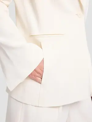 TWP Her Fit Linen-blend Blazer