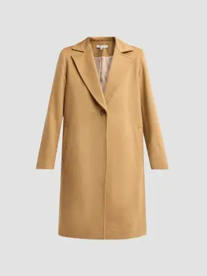 Sofia Cashmere Wool-cashmere Notch-lapel Coat