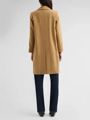 Sofia Cashmere Wool-cashmere Notch-lapel Coat