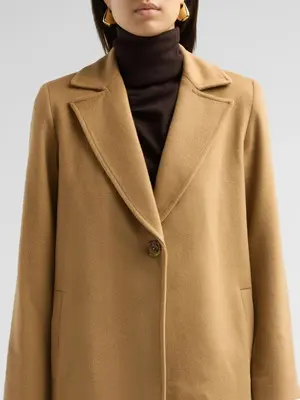 Sofia Cashmere Wool-cashmere Notch-lapel Coat