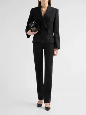 Zimmermann Valiant Lace Short Blazer