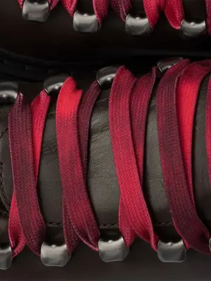 Prada Leather Lace-up Booties