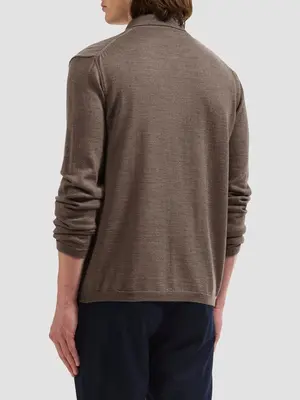 Bugatchi Alistair Wool Shirt - Walnut