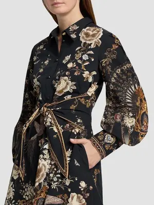 Camilla Flaco Folklore Cotton Shirtdress