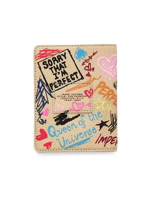 Marc Jacobs The Punk Scribble Passport Case
