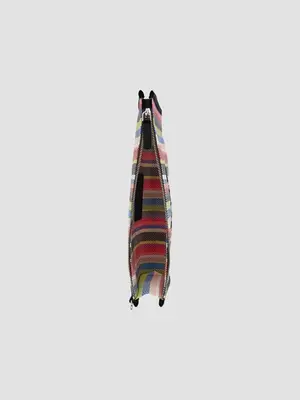 Marc Jacobs The Stripe Mesh Large Pouch - Red Multi