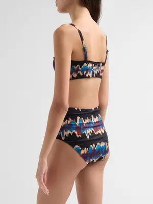 Ulla Johnson Zahara Printed Bikini Top - Alloy