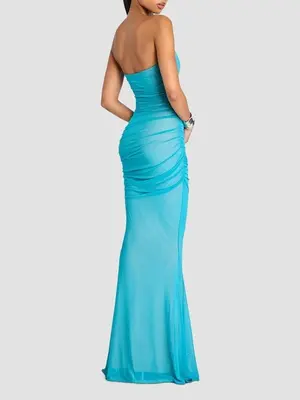 Retrofete Quintessa Strapless Maxi Dress