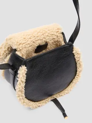 Chloé Marcie Small Shearling Crossbody Bag