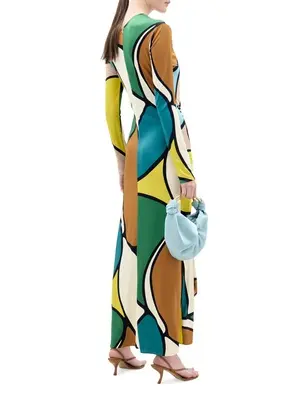 Silvia Tcherassi Ilana Absract Jersey Maxi Gown