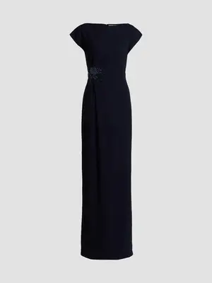 SACHIN BABI Kelly Embellished Stretch-crepe Column Gown - Midnight
