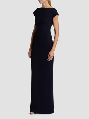 SACHIN BABI Kelly Embellished Stretch-crepe Column Gown