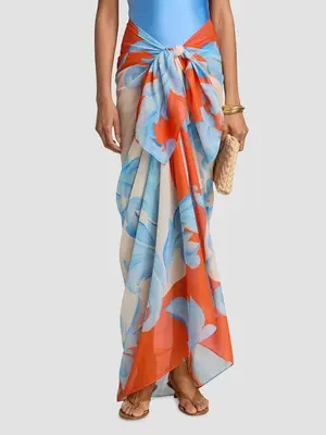 MILLY Canopee Graphic Sarong