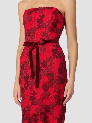 Shoshanna Cierra Floral Lace High-low Maxi Dress