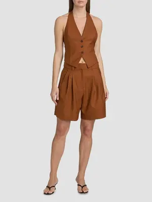 Ronny Kobo Andora Wool-blend Long Shorts