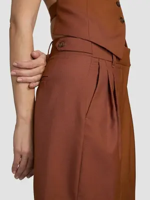 Ronny Kobo Andora Wool-blend Long Shorts