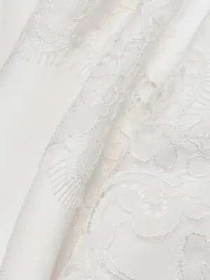 A.L.C. Alessia Asymmetric Lace-trimmed Dress