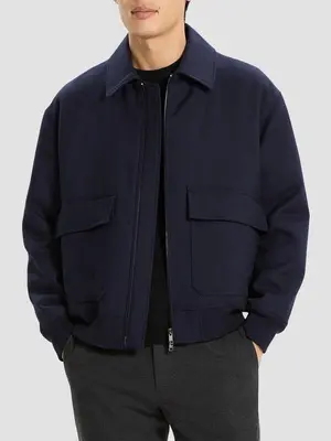 Theory Modern Aviator Wool Jacket